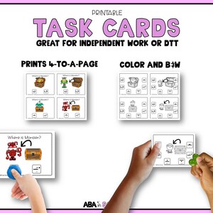 Prepositions Describing Games Speech Therapy ABA Data Sheets for IEP ...
