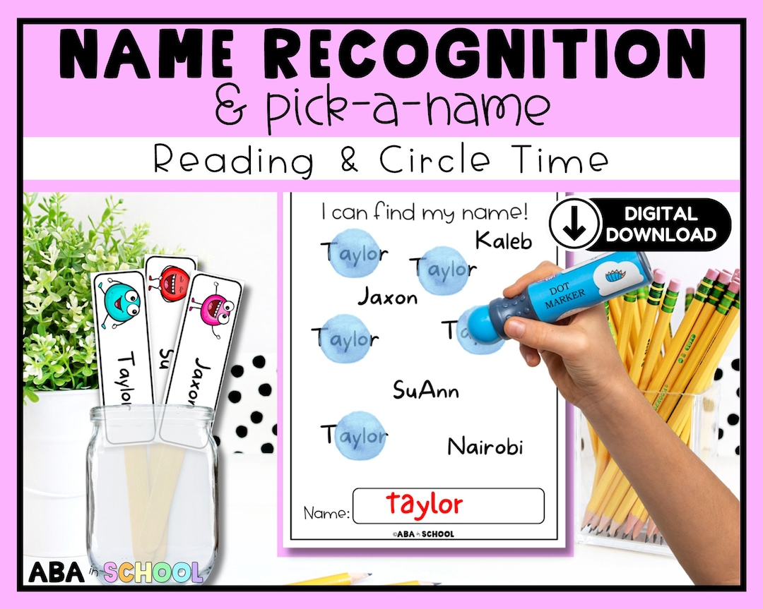 Personalized Name Practice Kit Circle Time Name Tags for Morning ...