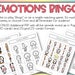Emotions Bingo Identifying Feelings Digital and Print - Etsy