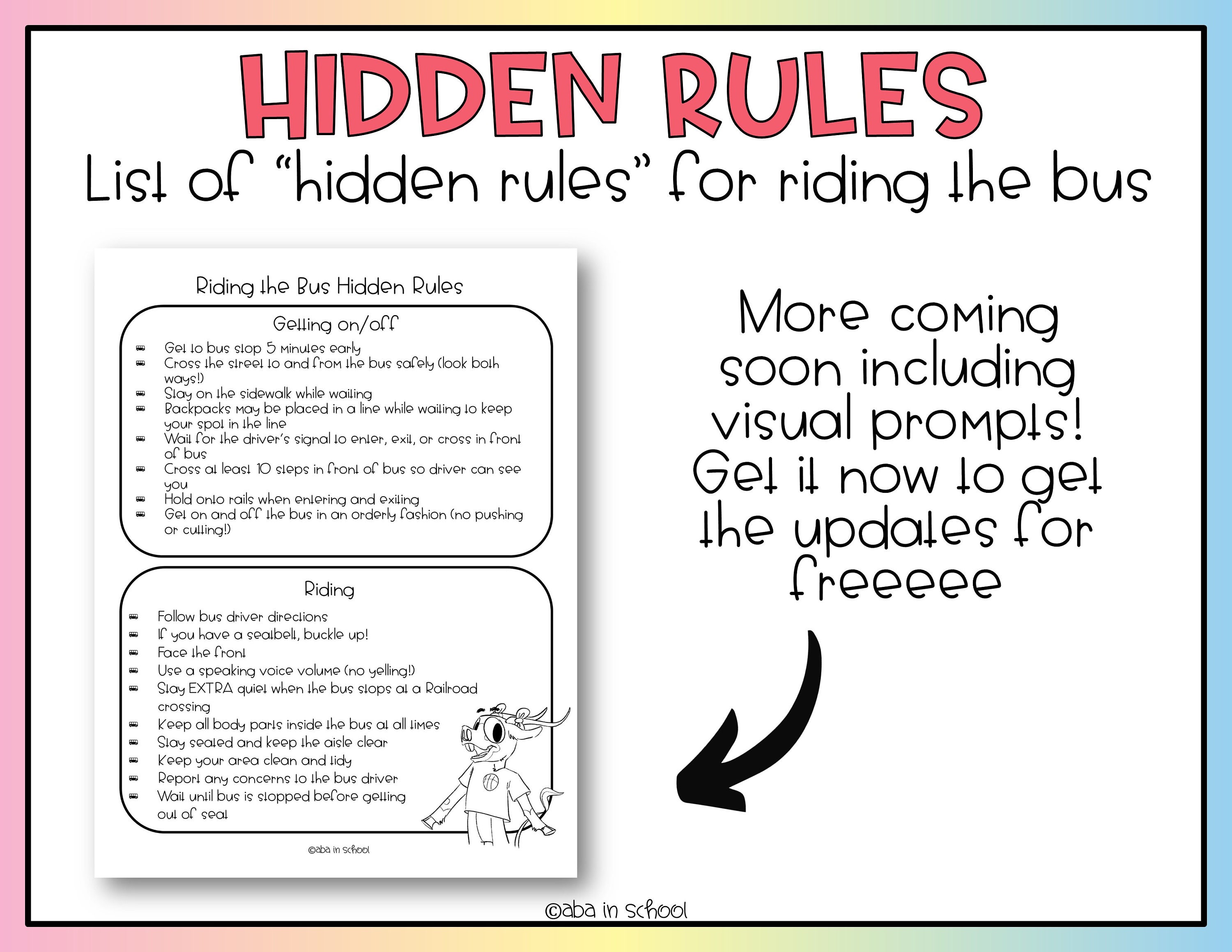 Social Skills Story BUS SAFETY Activity Social Emotional Learning ...