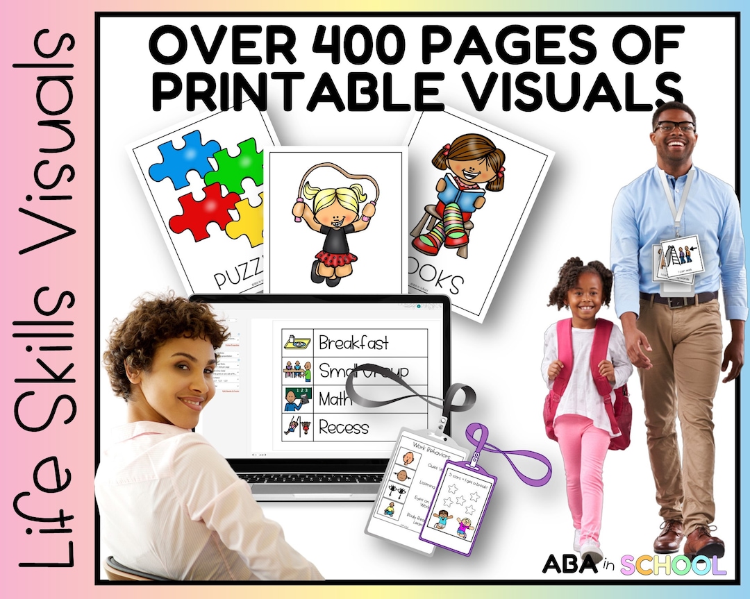 Life Skills Special Education Visuals BUNDLE Over 400 Pages - Etsy