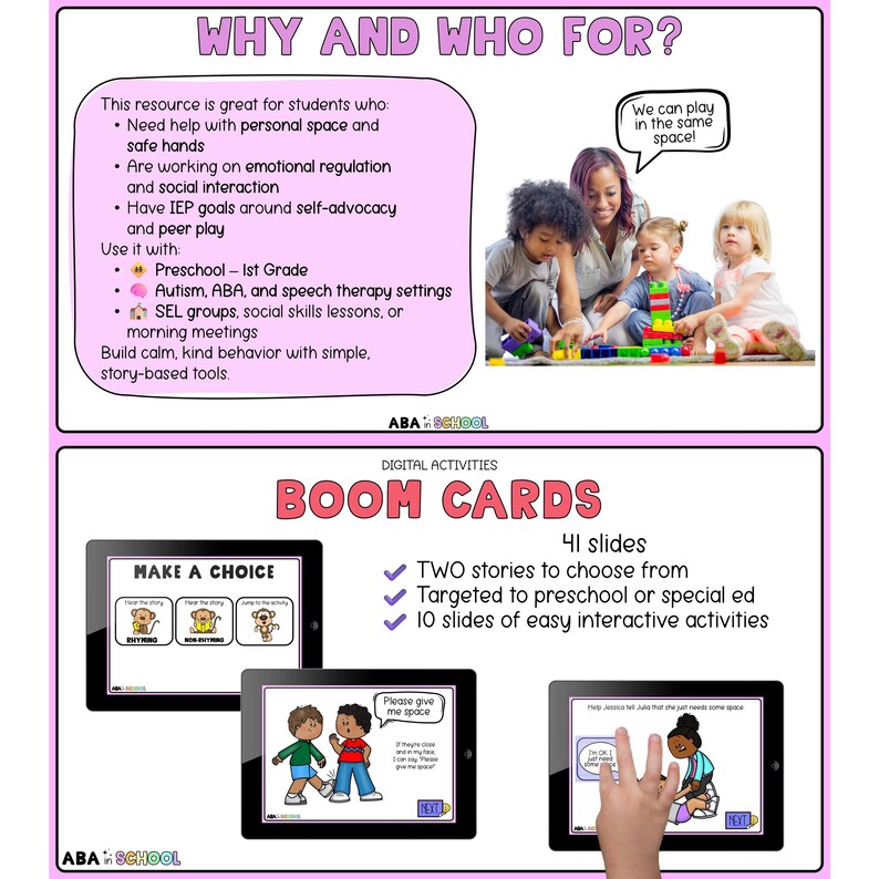 Give Me Space Social Story - Playing With Friends Stories Emotional ...