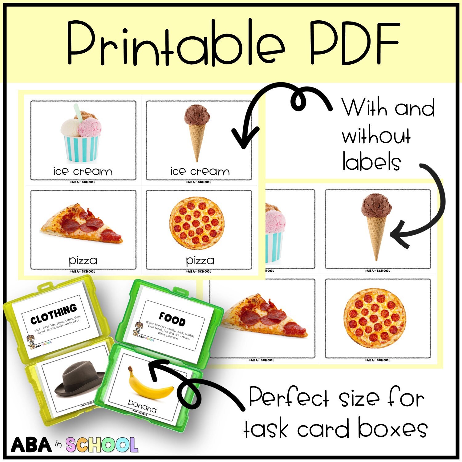 Nouns Flashcards REAL Images - Special Education ABA ELL Speech Therapy ...