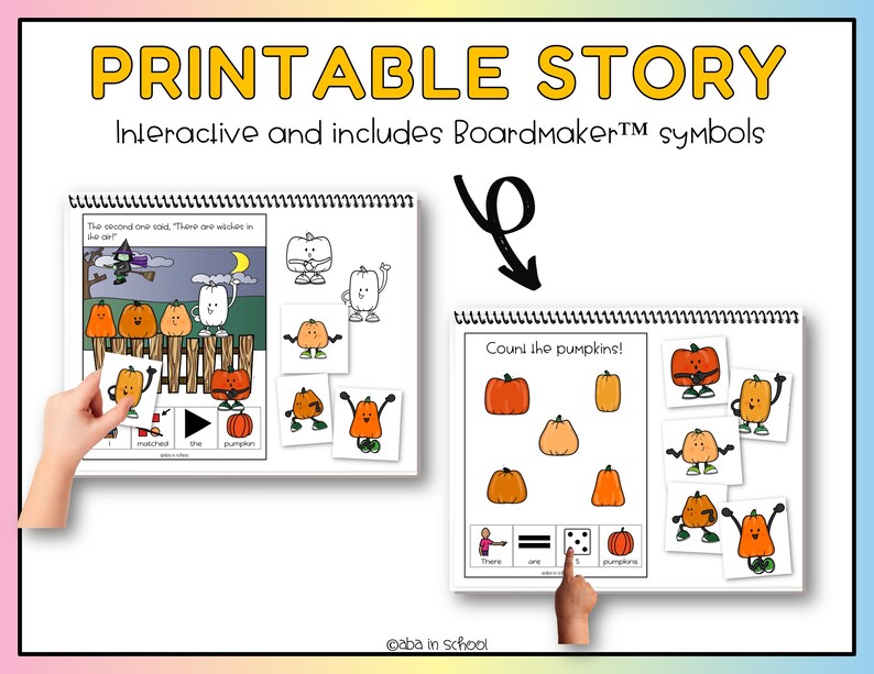 5 Little Pumpkins | Nursery Rhymes | Adapted Book Preschool Special ...