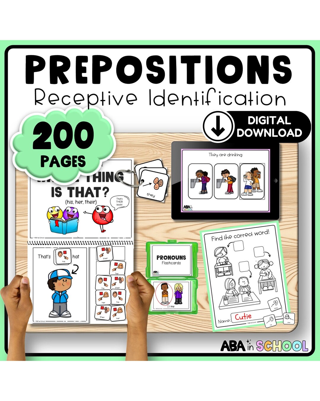 Pronouns Receptive Identification Possessive Pronouns Speech Therapy ...
