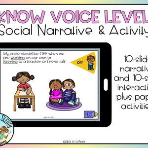 I KNOW VOICE LEVELS Preschool Social Skills Story | Self-regulation ...