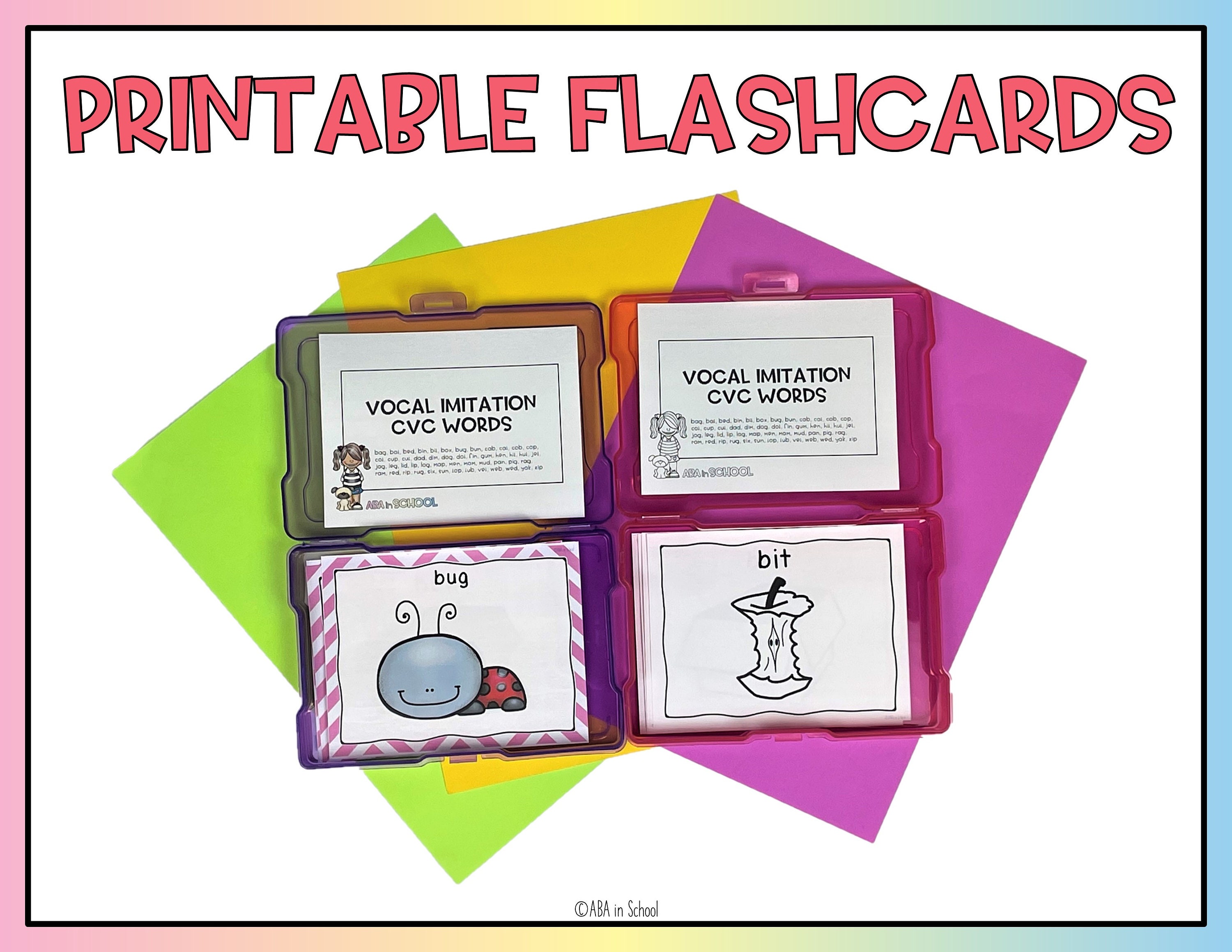 Articulation CVC Words Speech Therapy Repeat Sounds - Etsy