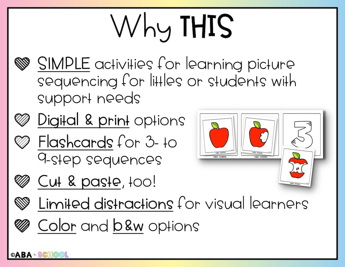 Sequencing Stories With Pictures SIMPLE Sequence of Events - Etsy
