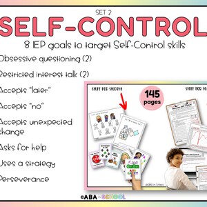 Behavior Management IEP Goal Programs With Data Collection and Visuals ...