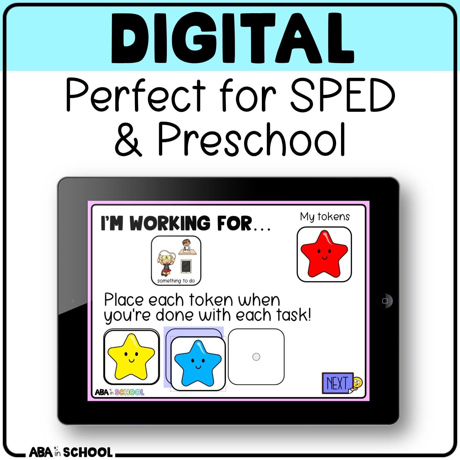 Visual Token Board Bundle: ABA Behavior Support, Autism Classroom ...