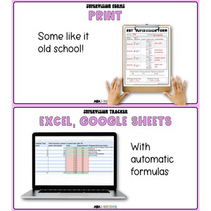 RBT Supervision Tracker - Classroom Behavior Observation Form - Data ...