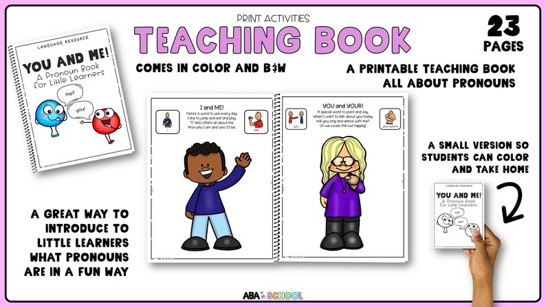 Pronouns Receptive Identification Possessive Pronouns Speech Therapy ...