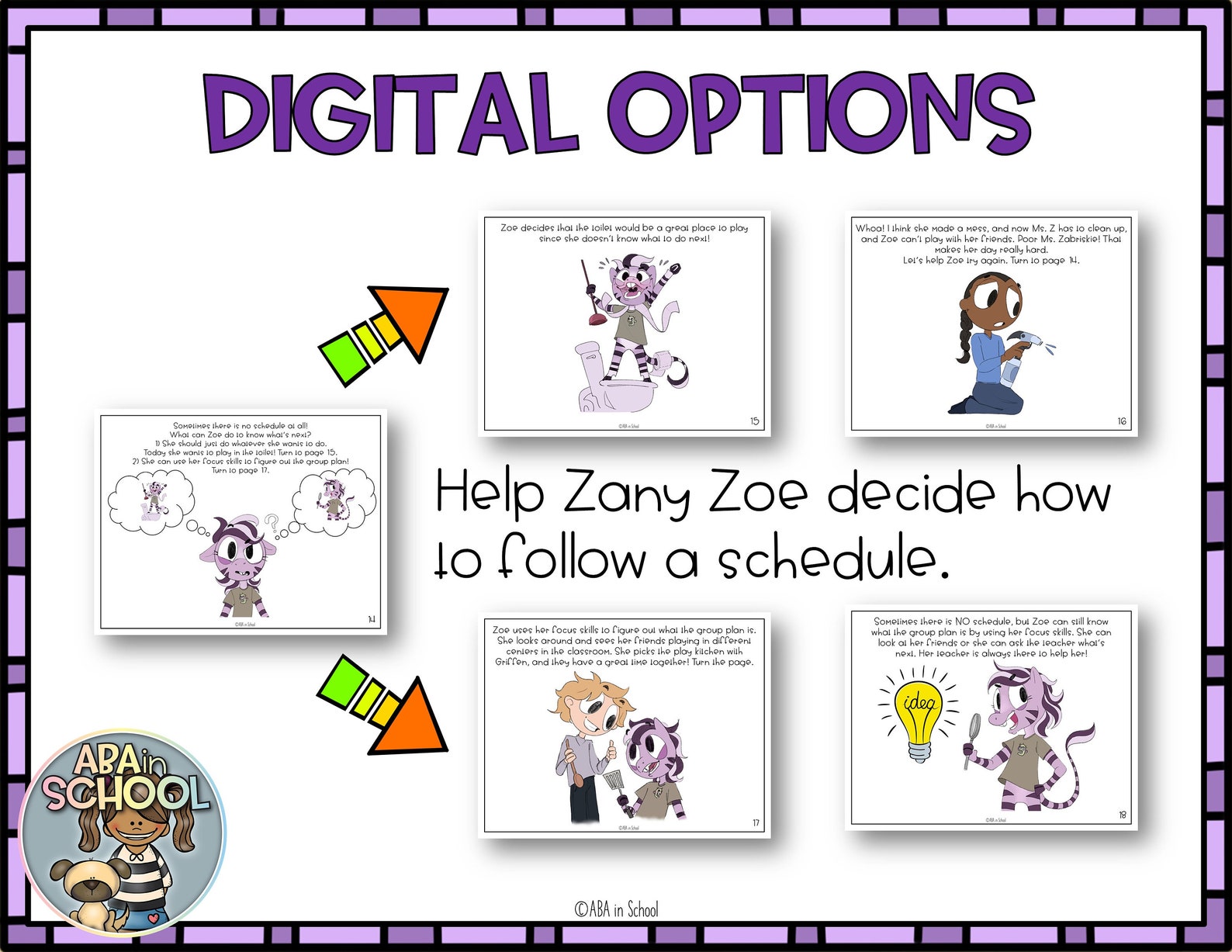 Social Skills Activity Following a Schedule ORIGINAL Artwork & Story - Etsy