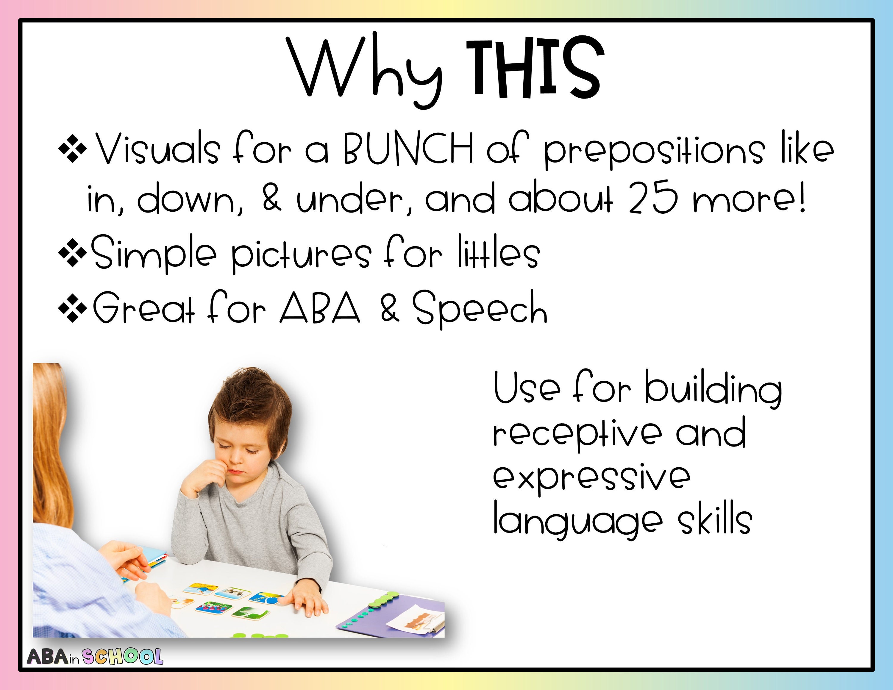 Prepositions Flashcards for Task Cards Activities and Speech Therapy ...