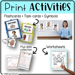 Identifying Emotions Autism - Emotions Card With Pictures With Digital ...