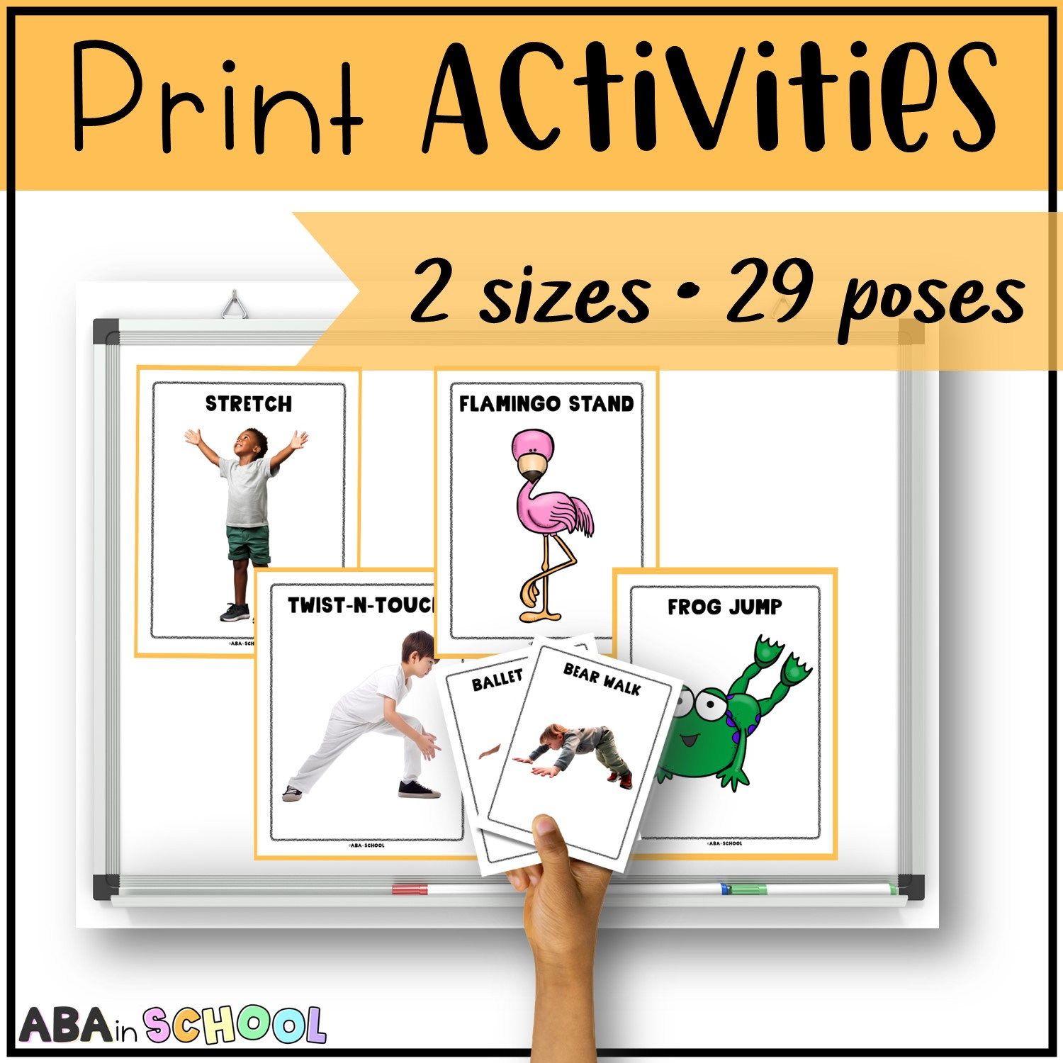 Motor Movement Activities Exercise Cards Self-regulation Visuals - Etsy