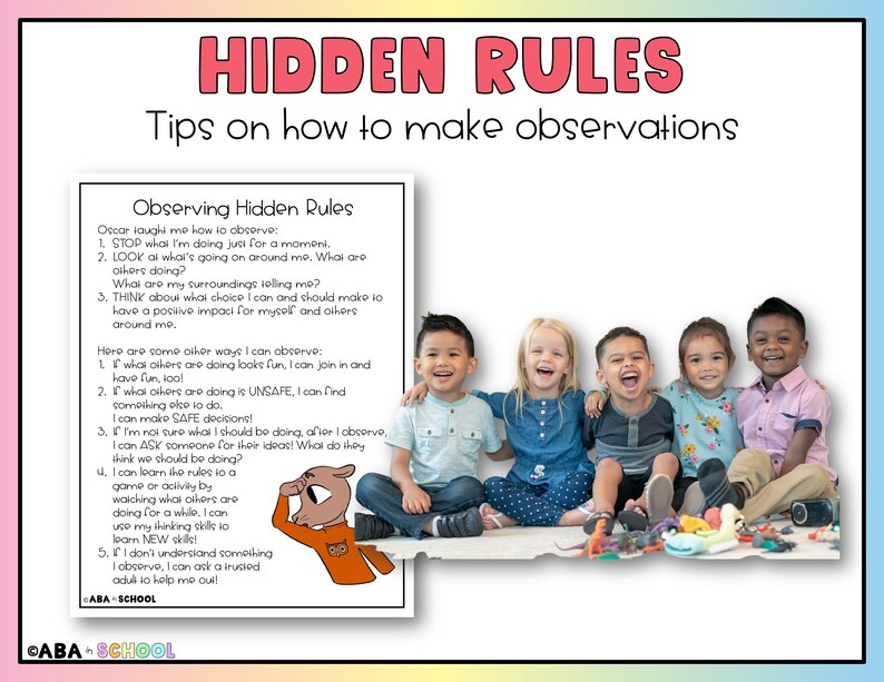 Social Story OBSERVATION Social Emotional Learning Special Education ...