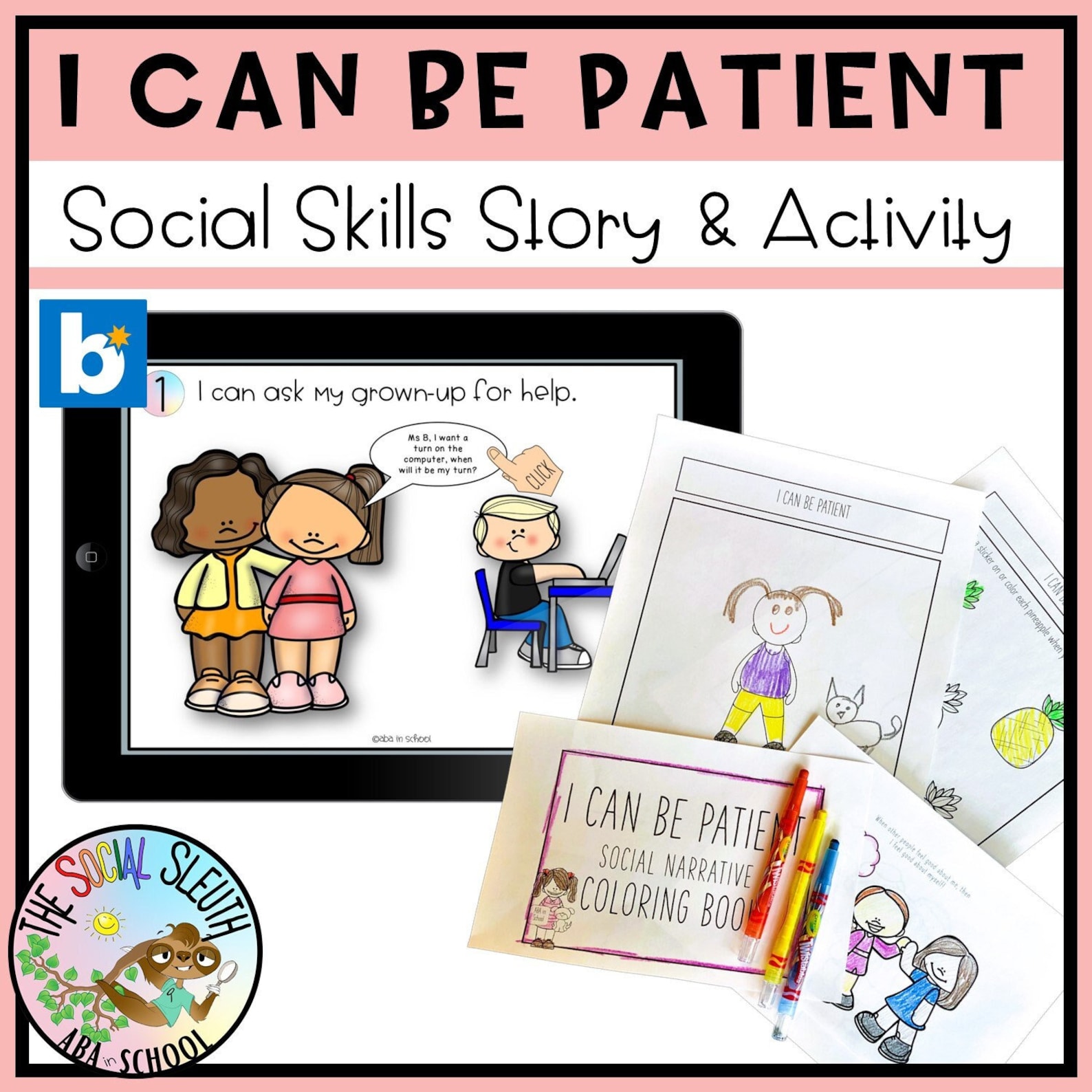 Preschool Social Skills Story and Activity I Can Be Patient | Social ...