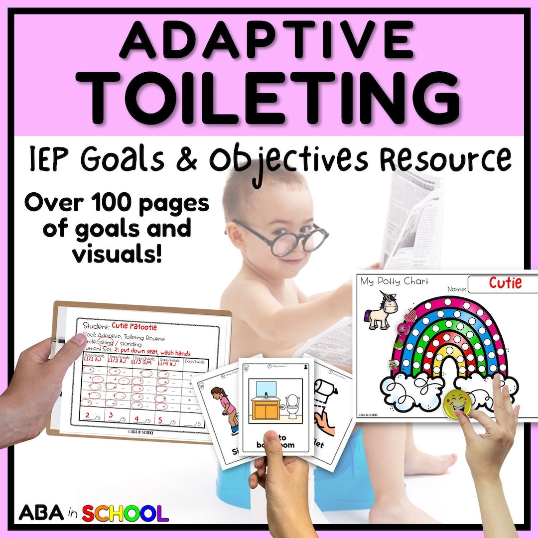 Potty Training Toolkit Adaptive IEP Goal With Data Collection Toileting ...