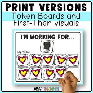 Visual Token Board Bundle: ABA Behavior Support, Autism Classroom ...