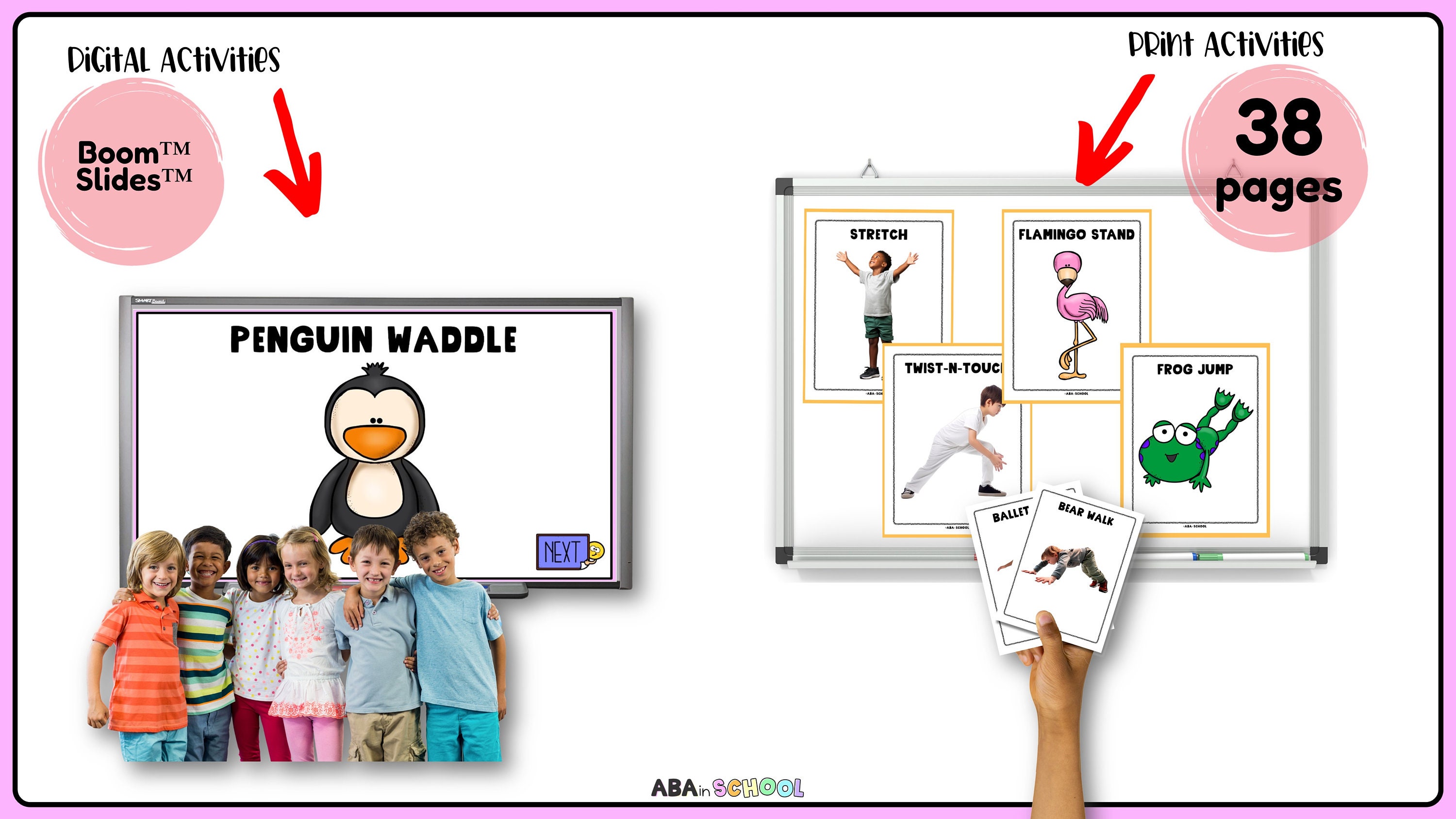 Motor Movement Activities Exercise Cards Self-regulation Visuals - Etsy
