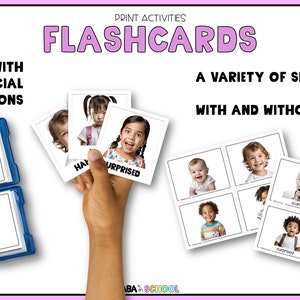 Identifying Emotions Autism - Emotions Card With Pictures With Digital ...