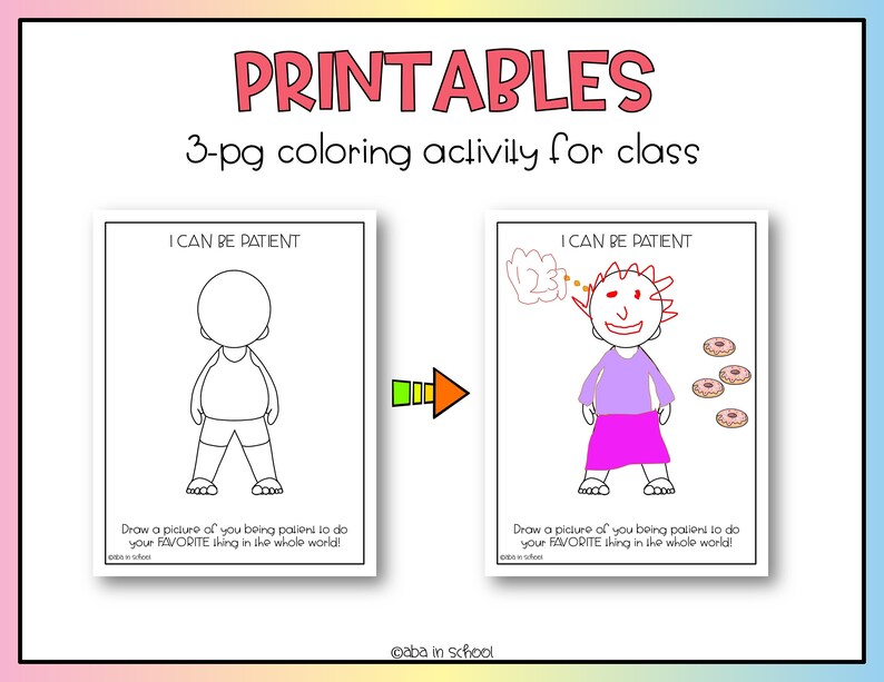 Preschool Social Skills Story and Activity I Can Be Patient Social ...