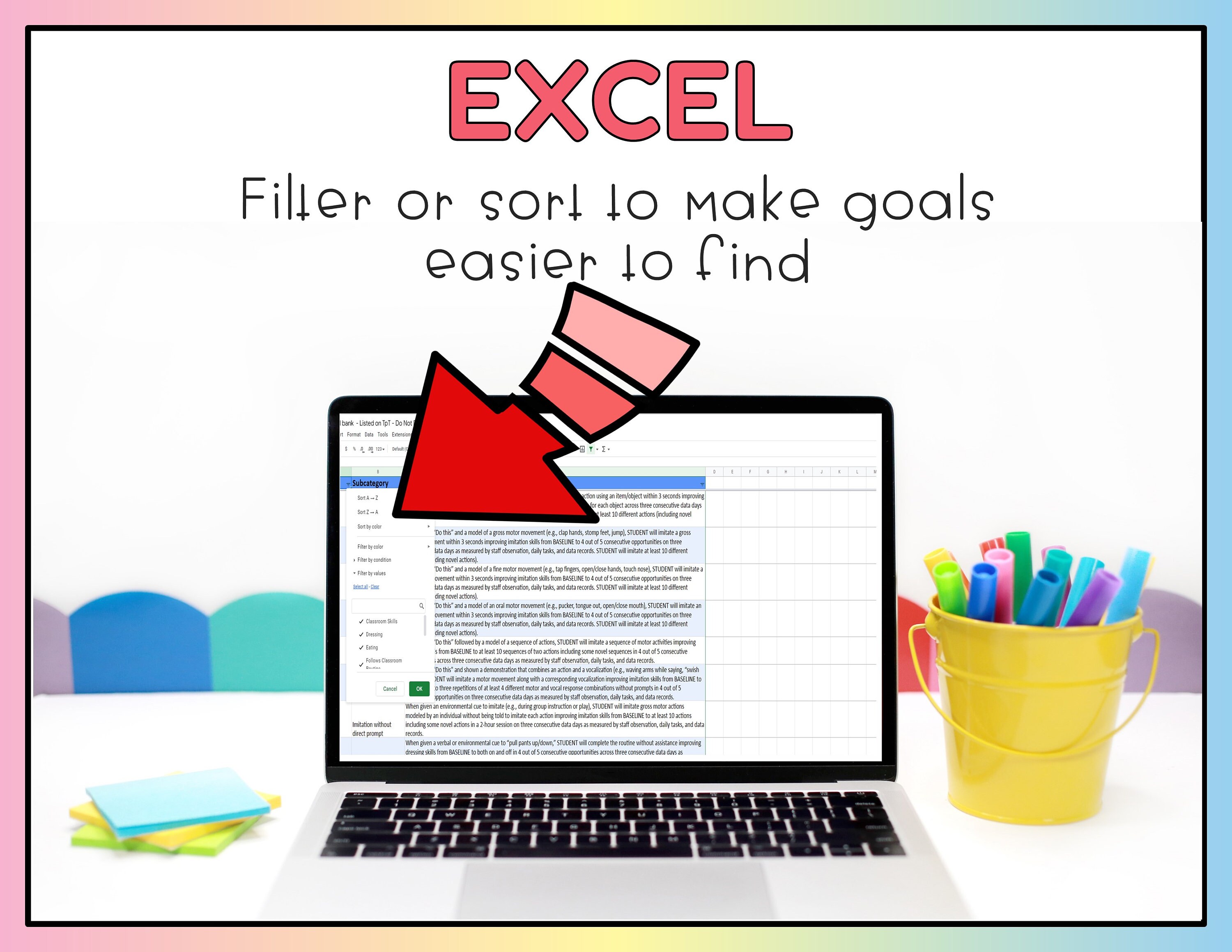 IEP Goal Bank Preschool Pre-k Special Education Goals IEP - Etsy UK