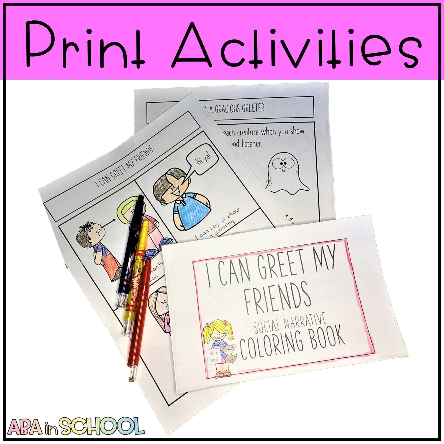 Preschool Social Skills Story and Activity I CAN GREET | Social ...