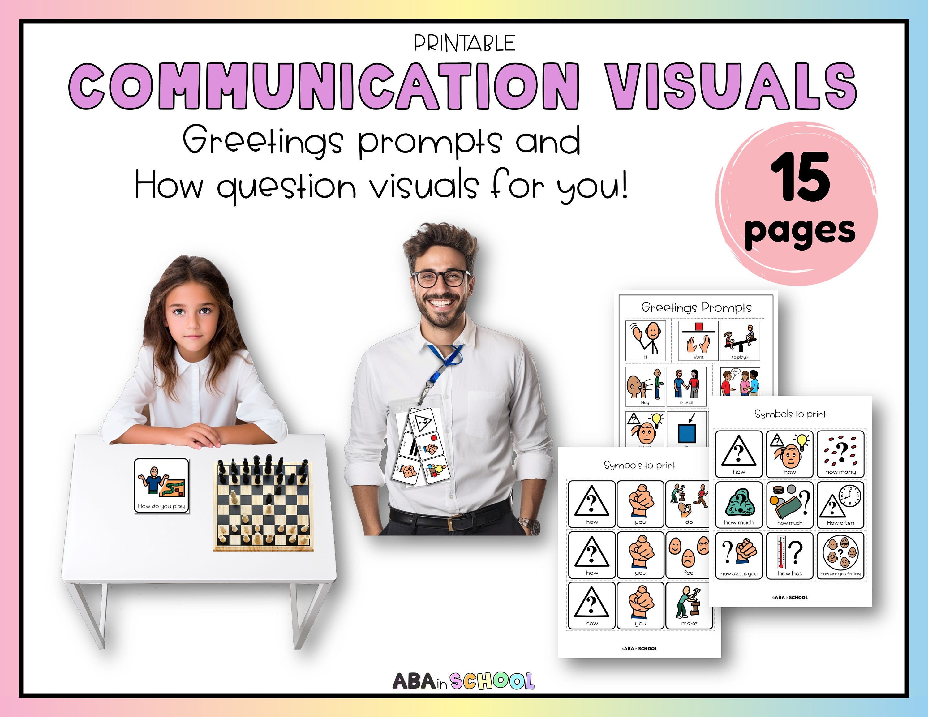 Wh Questions With Visuals Choices Requesting HOW Questions Speech ...