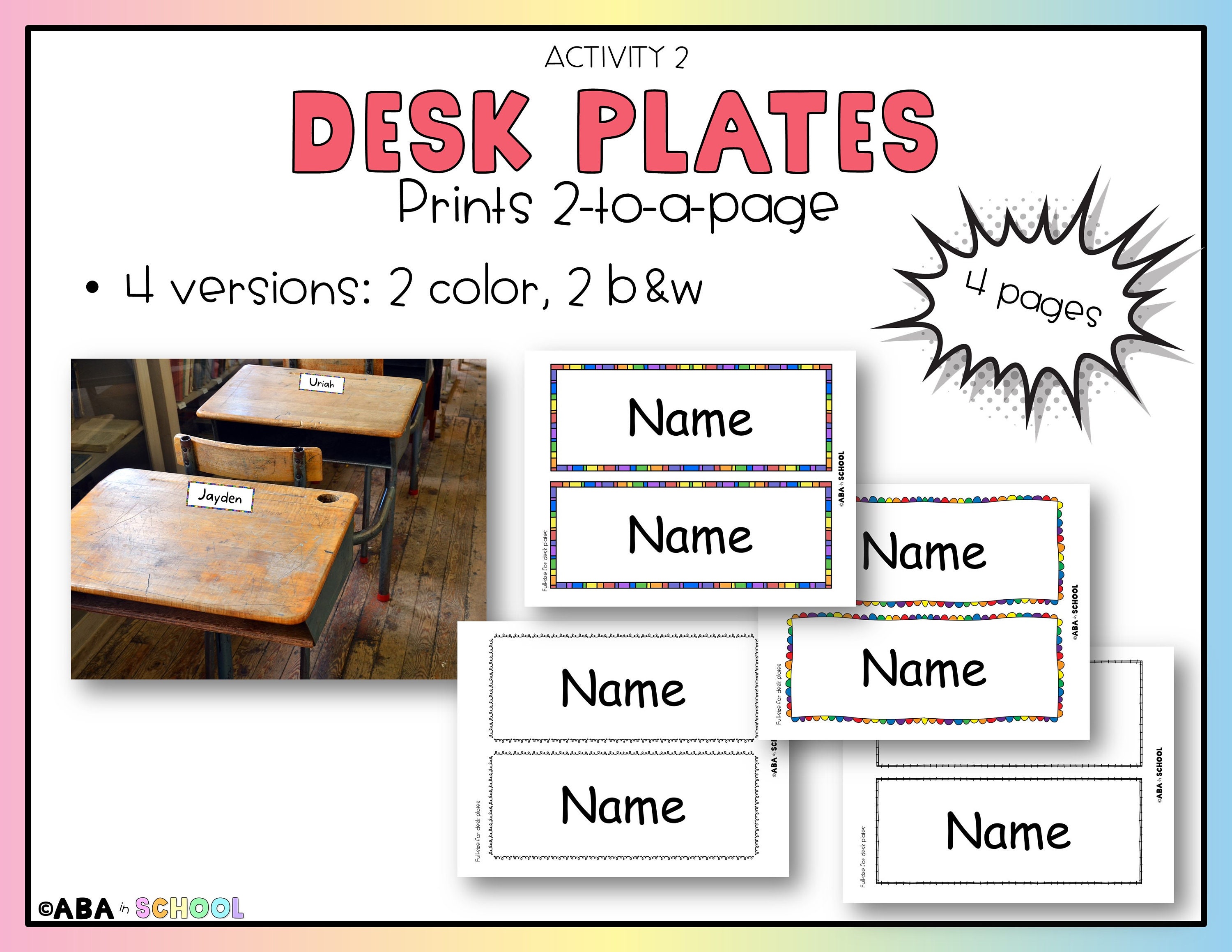 Personalized Name Practice Kit Circle Time Name Tags for - Etsy