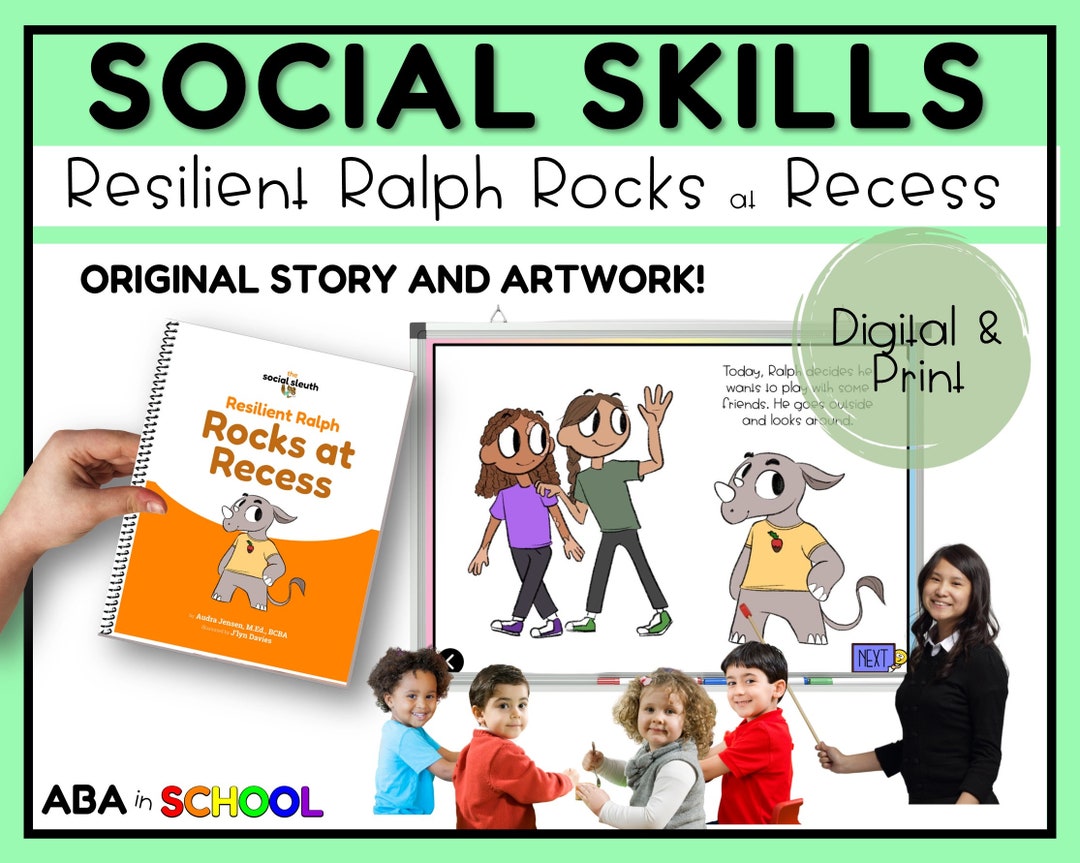 Social Skills Story RECESS RULES Social Emotional Learning for Social ...