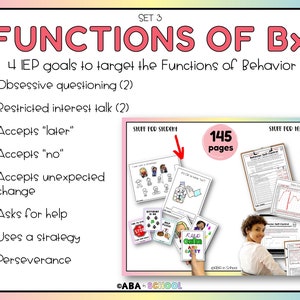 Behavior Management IEP Goal Programs With Data Collection and Visuals ...