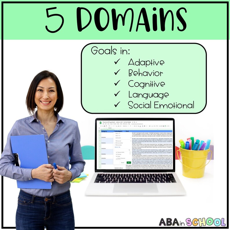 IEP Goal Bank: Preschool & Pre-k Special Education (digital Download ...