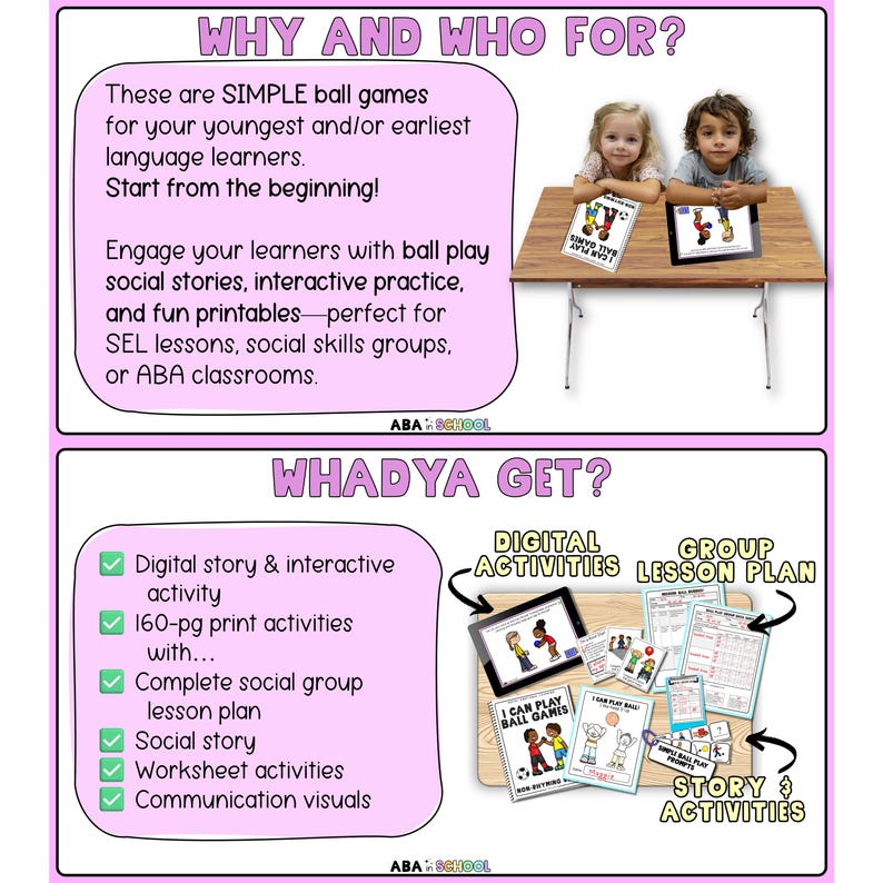 Ball Games Social Story & Activities: Friendship, Turn-taking SEL ...