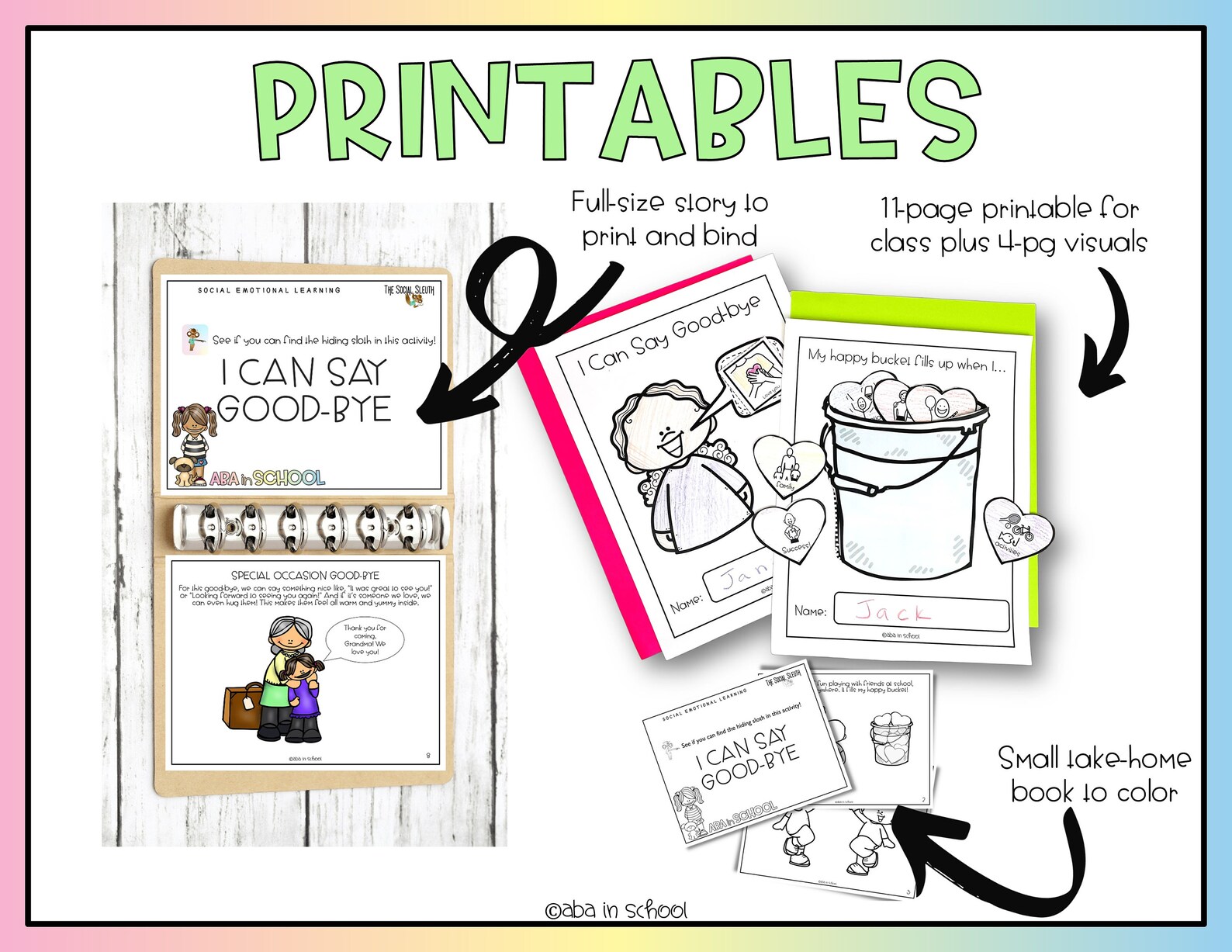 I Can Say Good-bye Preschool Social Skills Story and Activity Greetings ...