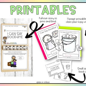 I Can Say Good-bye Preschool Social Skills Story and Activity Greetings ...