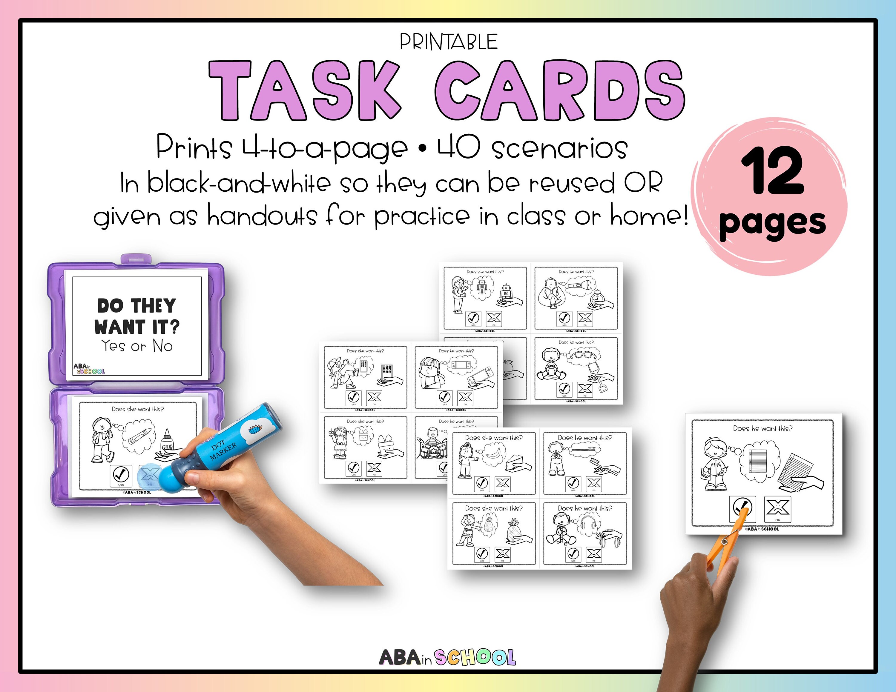 Request With Yes and No Interactive Speech Language Therapy Activity ...