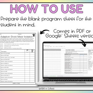 Adaptive IEP Goals With Data Collection IMITATION Special Education ...