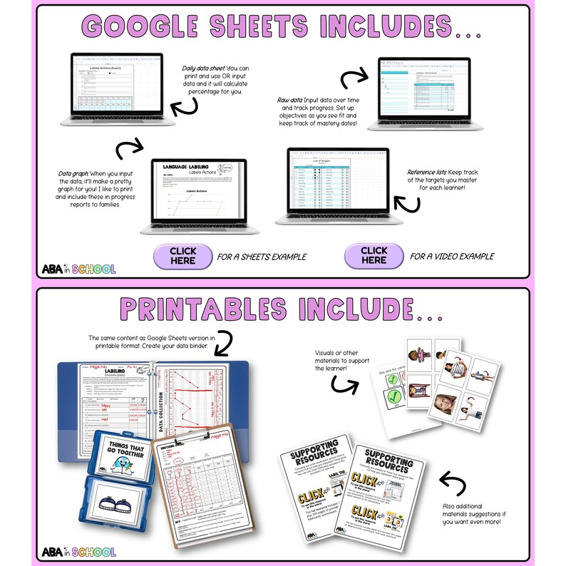 Editable IEP Data Tracking Sheets for Expressive Vocabulary SMART Goals ...