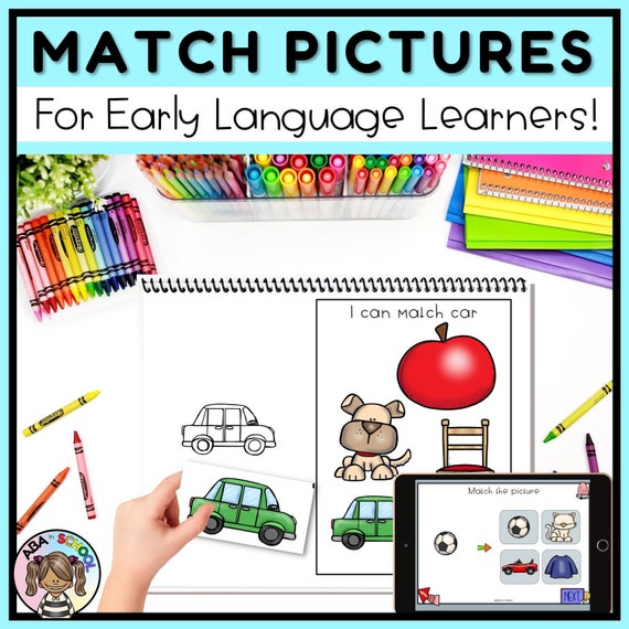 Matching Pictures Visual Discrimination ABLLS-R Materials B5 - Etsy