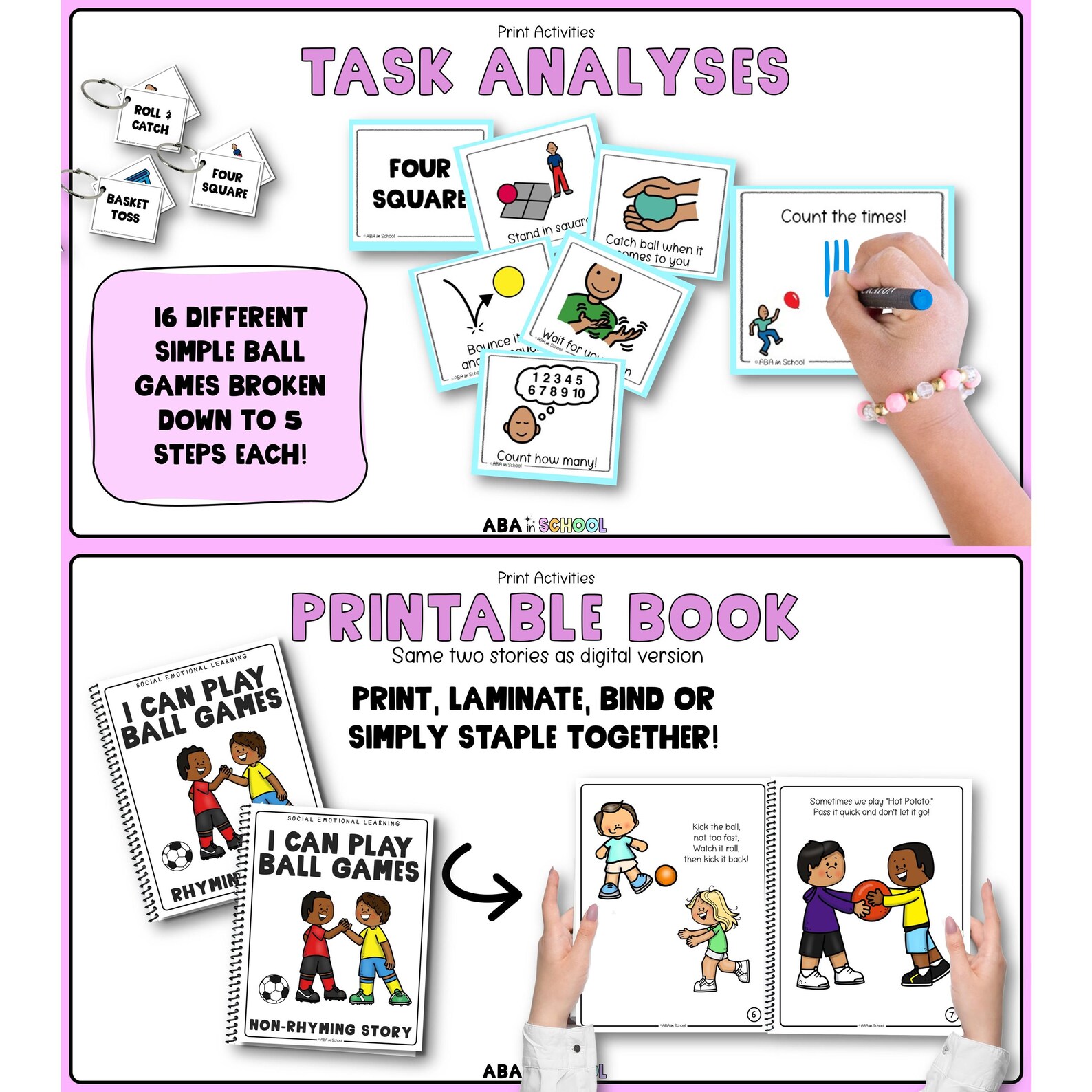 Ball Games Social Story & Activities: Friendship, Turn-taking SEL ...