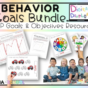 Behavior Management IEP Goal Programs With Data Collection and Visuals ...