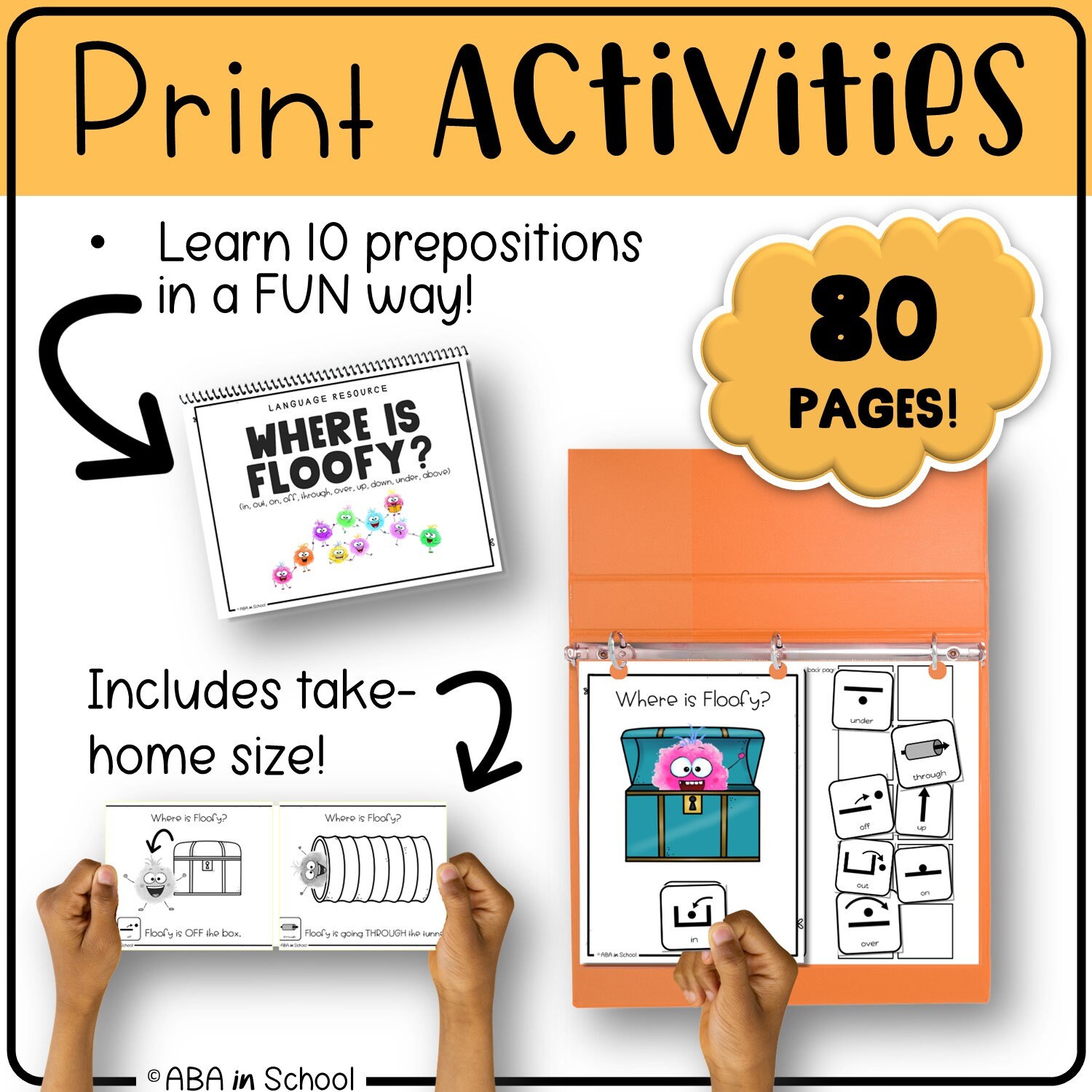 Preposition Visuals – ABLLS Assessment ABA & IEP (digital Download) - Etsy