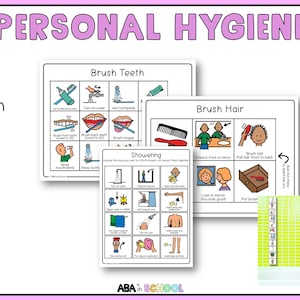 Classroom Procedure Visuals - Life Skills Bathroom Shower Visual ...