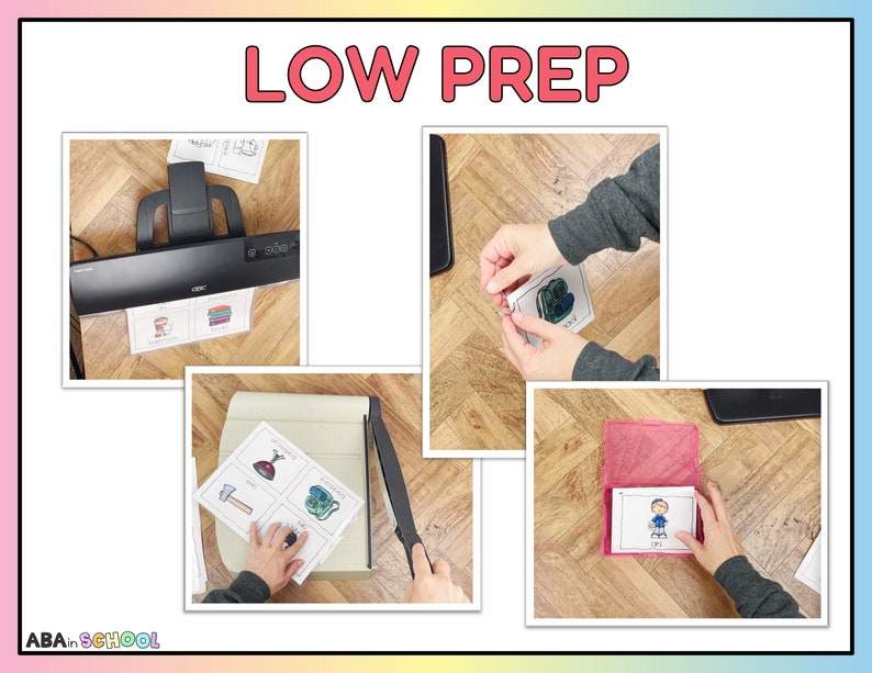 Prepositions Flashcards for Task Cards Activities and Speech Therapy ...