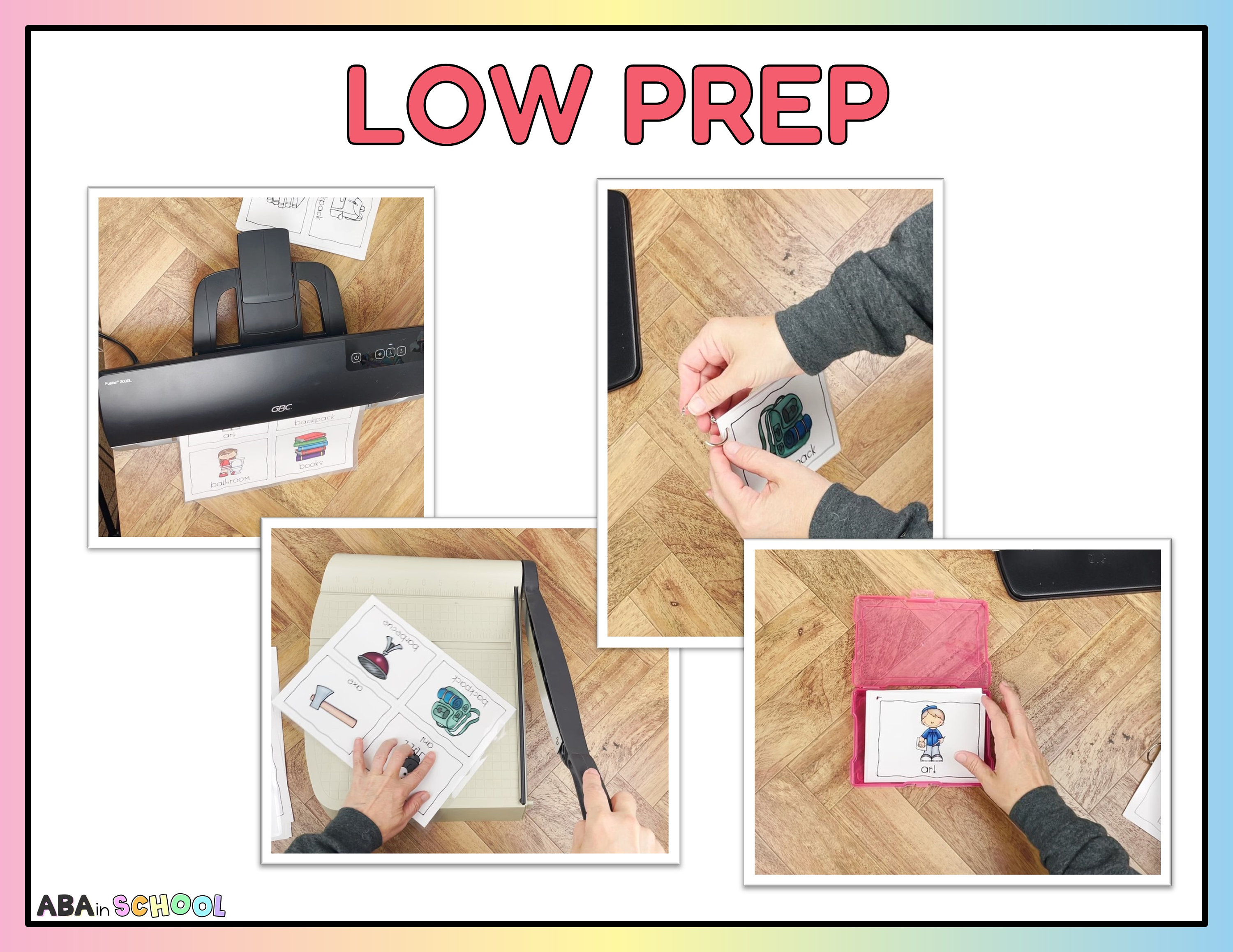 Prepositions Flashcards for Task Cards Activities and Speech Therapy ...