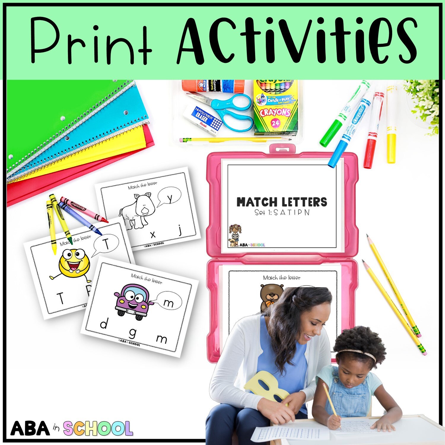 Alphabet Activities BUNDLE Receptive & Naming Letters - Etsy