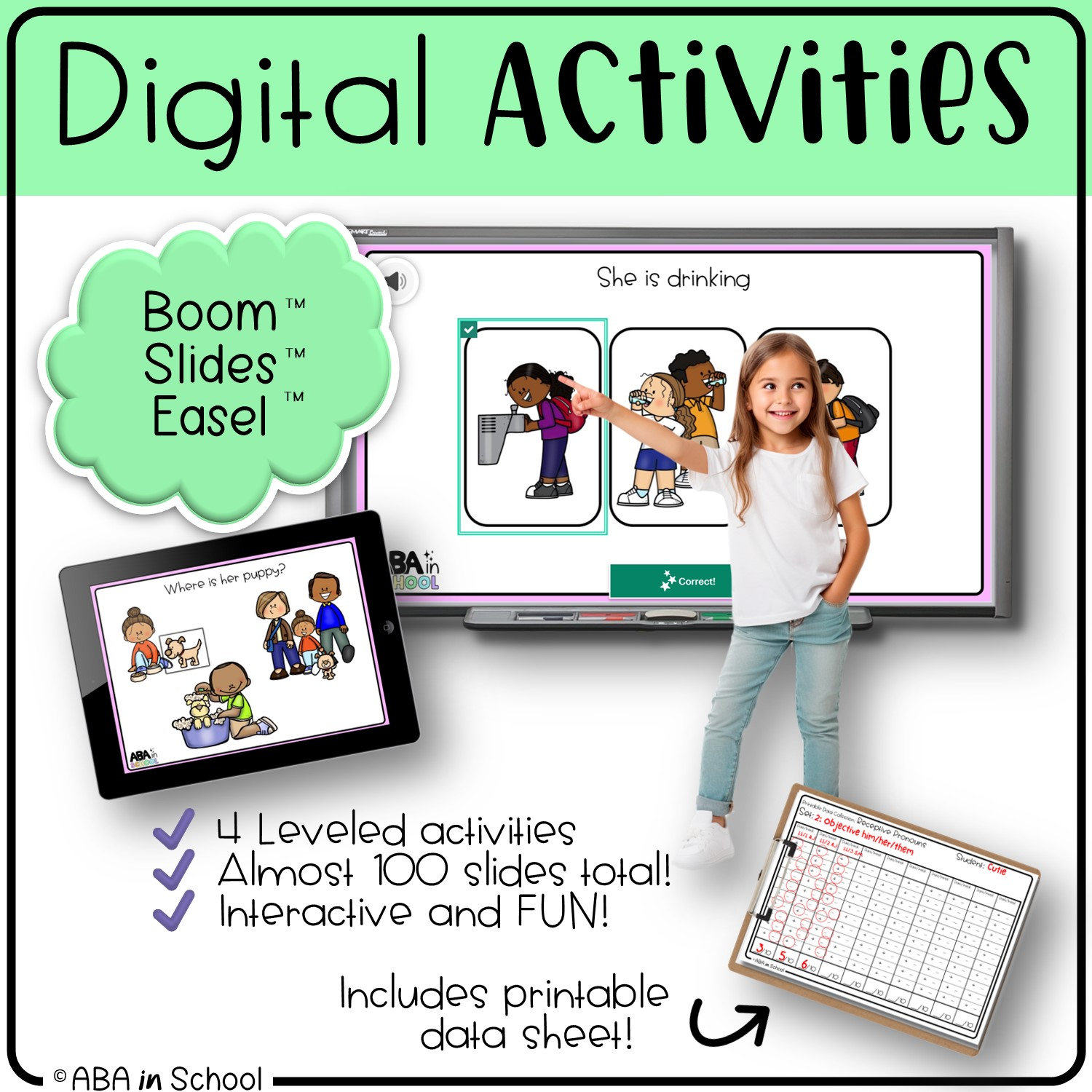 Pronouns Receptive Identification Possessive Pronouns Speech Therapy ...
