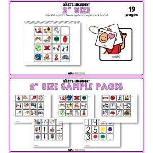 Communication Book Non Verbal Communication Board Autism Visuals - Low ...